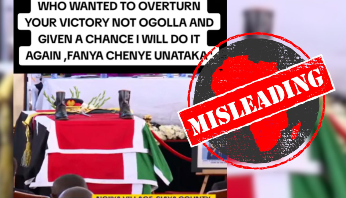 Deceptive caption in TikTok video misrepresents Kenyan governor's remarks at army chief’s ...