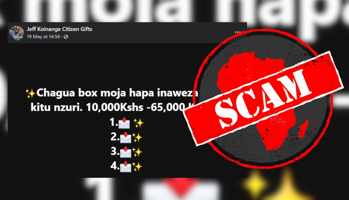 Kenyan journalist Jeff Koinange not running promotions on Facebook and promising users cash ...