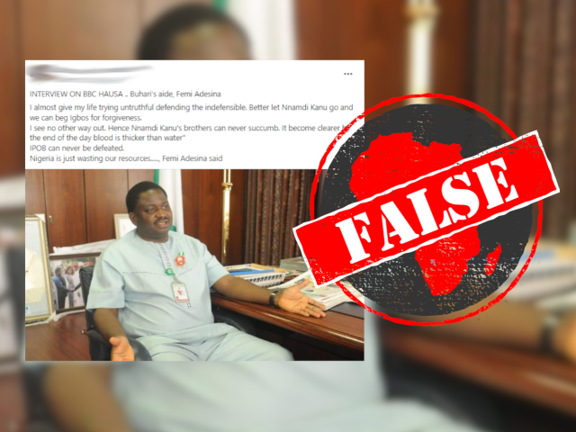 No evidence Nigeria’s presidential aide Adesina wants federal government to release Biafran ...