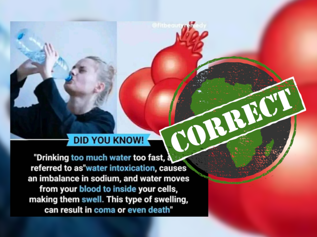 Yes, you can drink too much water and it can be lethal - Africa Check