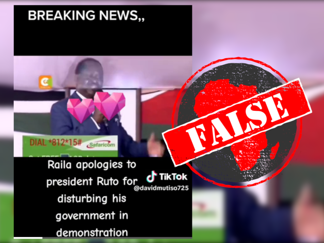 Did Kenyan opposition leader Raila Odinga apologise to president William Ruto for demonstrations ...