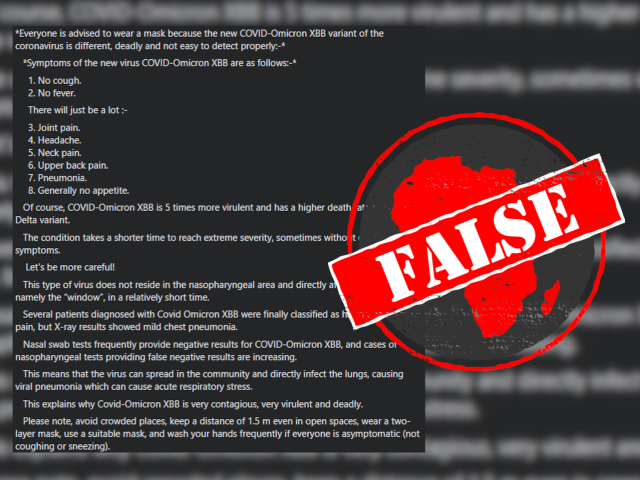 Don’t believe warning about ‘different and deadly’ coronavirus ‘XBB ...