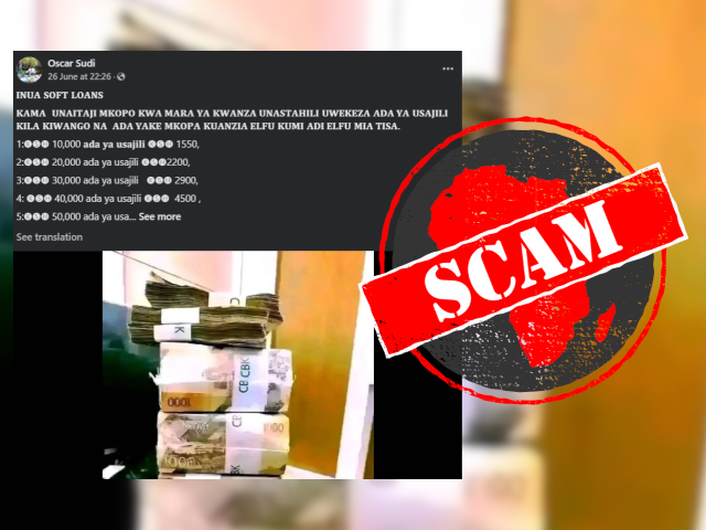 Disregard Facebook accounts impersonating Kenyan MP Oscar Sudi and offering fake loans - Africa ...